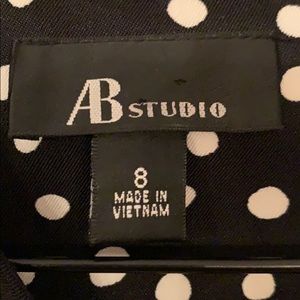 AB Studio | Dresses | Ab Studio Black White Polka Dot Dress 8 | Poshmark